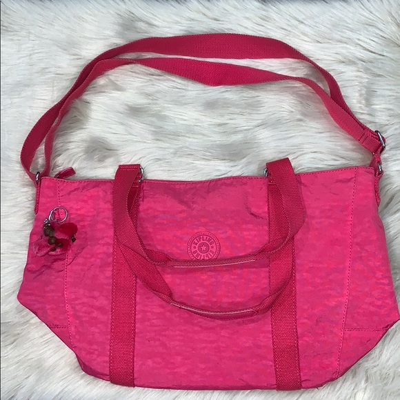 Kipling | Bags | Hot Pink Kipling Crossbody Tote Bag | Poshmark